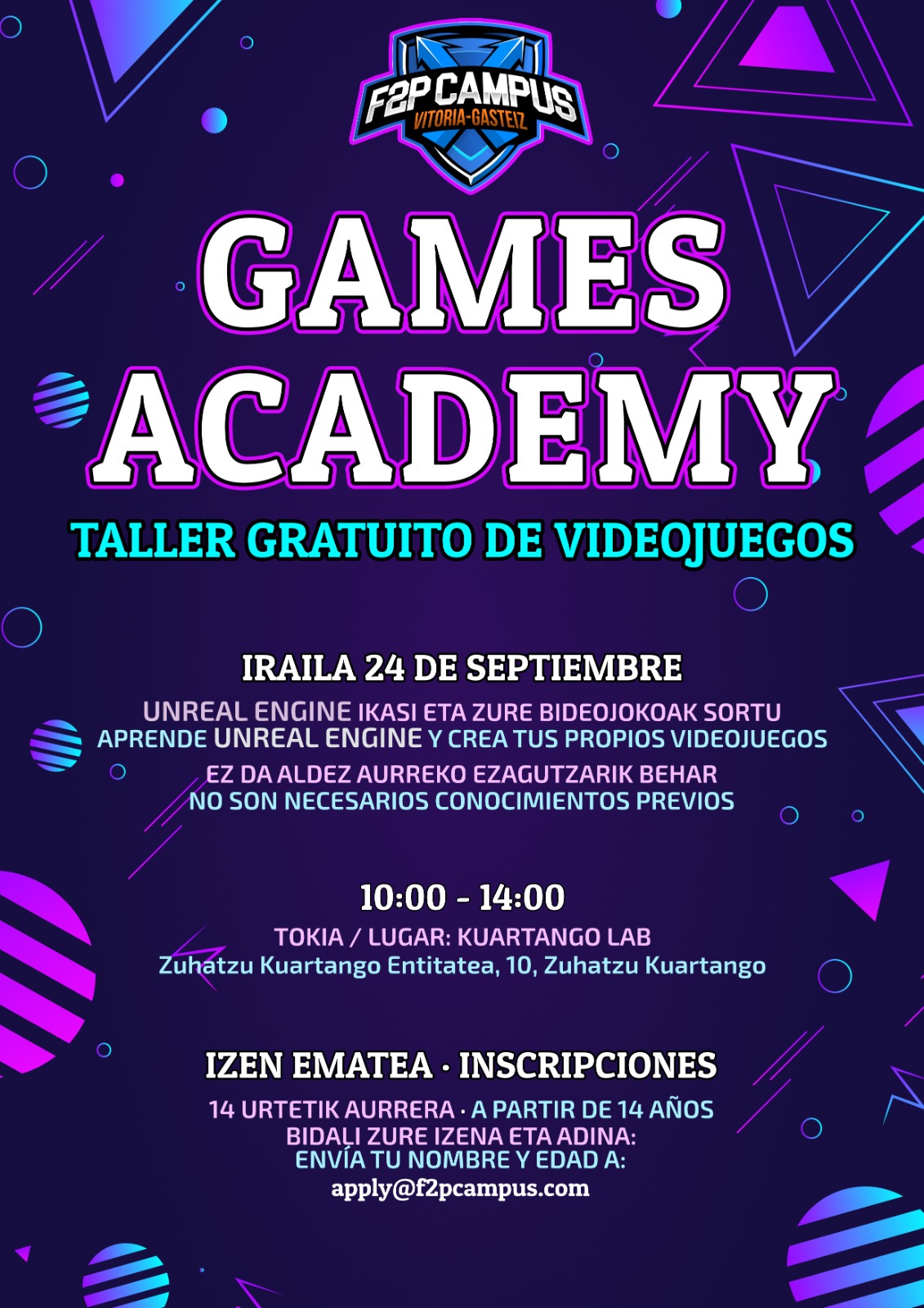 Games Academy organiza en Kuartango un taller para aprender a hacer ...